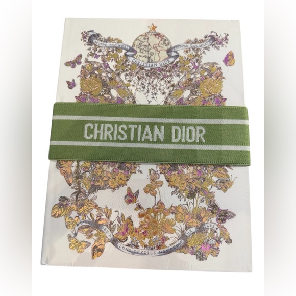 Dior | Office | Christian Dior Floral Notebook Journal With Green Band ...